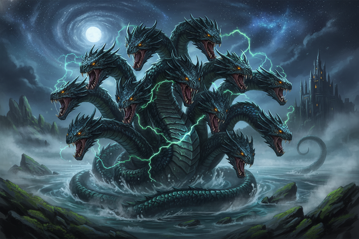 The Hydra: Myth & Legend of the Many-Headed Serpent | Artifabric